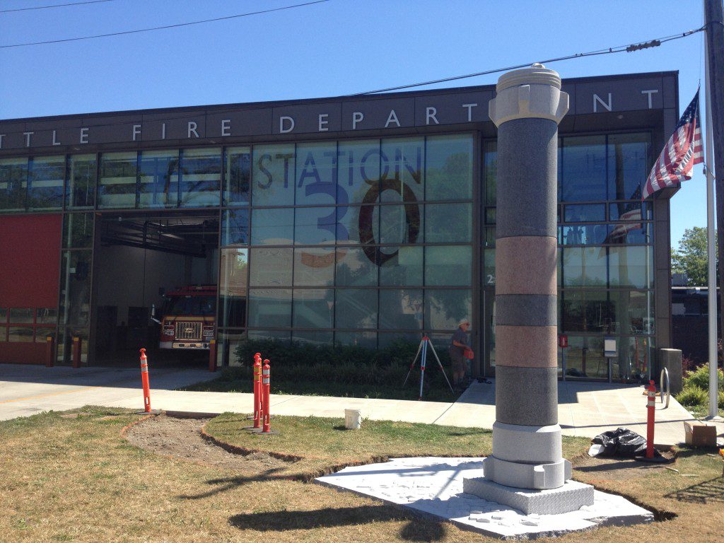 'Pillar of the Community' installed at Mt. Baker fire station - Art Beat
